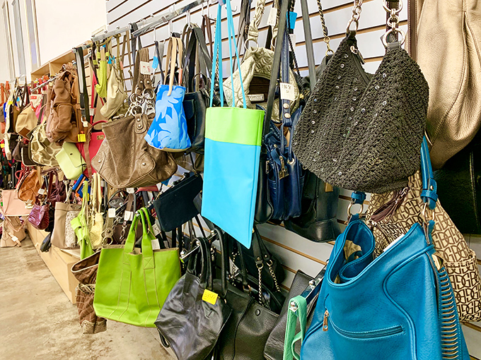 Handbag heaven! Every purse here has a story – some probably more interesting than the people who carried them.