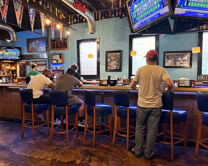 The bar area isn't just a place to drink&mdash;it's command central for sports viewing, beer sampling, and the kind of casual conversation that makes strangers into friends.