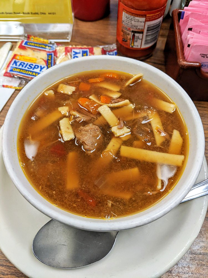 Beef noodle soup that warms your soul like a hug from someone who really means it.