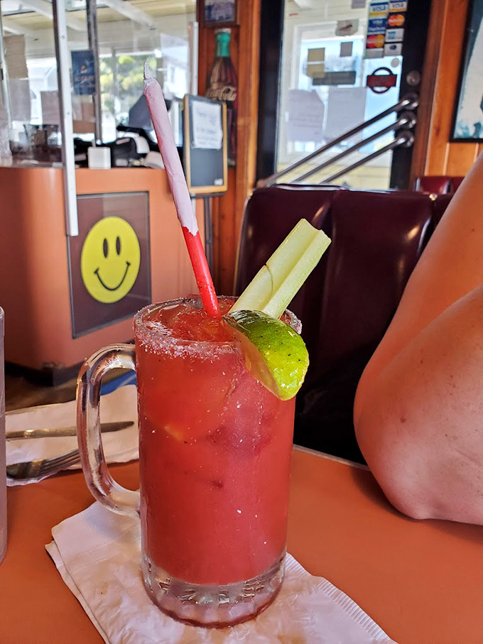 A Bloody Mary that's practically a meal unto itself &ndash; garnished with enough vegetation to count as your daily serving of vegetables.