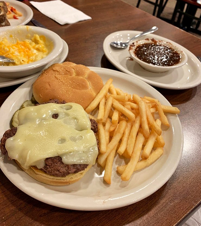 A cheeseburger that reminds you why this American classic has endured for generations. Those fries aren't just a side&mdash;they're co-stars.