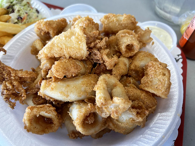 Crispy calamari that doesn't know the meaning of "rubbery." This is what other calamari aspires to be.