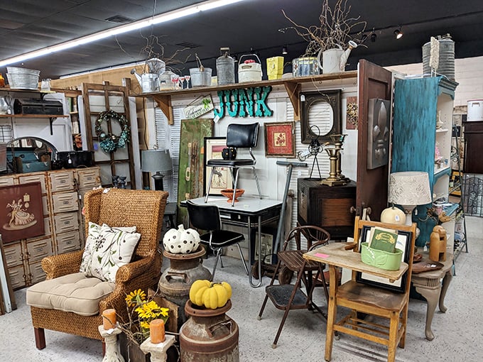 "Junk" never looked so good. This booth transforms ordinary objects into extraordinary vignettes that make you rethink what belongs in your home.