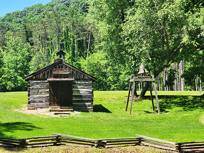 This charming chapel proves that sometimes the best congregation is just you and the trees.