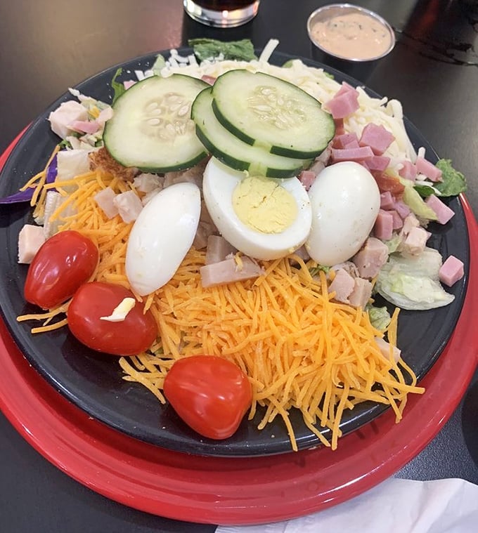A chef salad that actually satisfies. This colorful arrangement proves vegetables can be more than just a virtuous choice—they can be downright delicious.