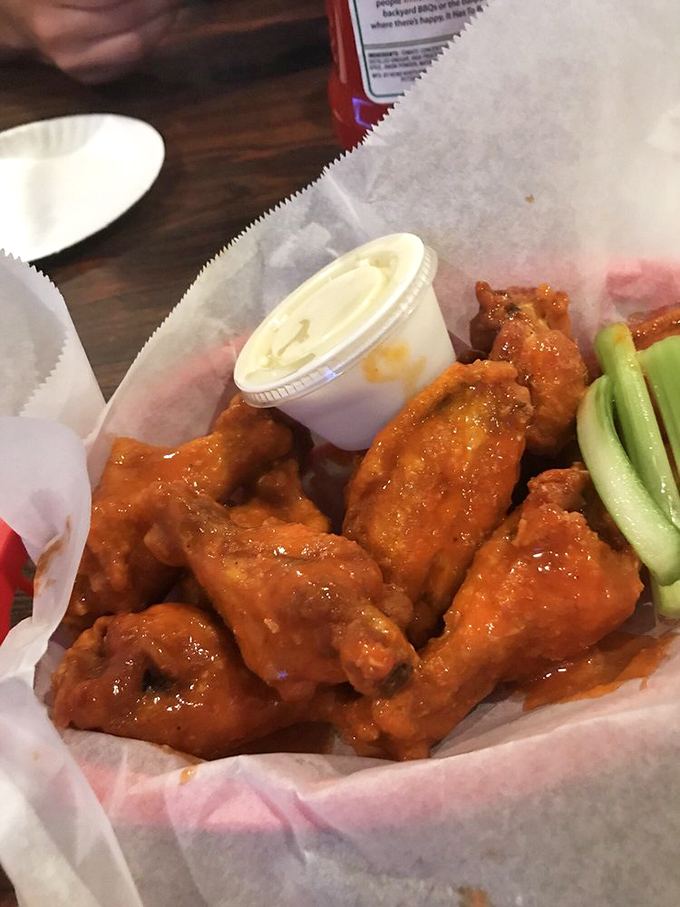 Buffalo wings that don't need a fancy introduction&mdash;just napkins, blue cheese, and the willingness to get deliciously messy for the cause.