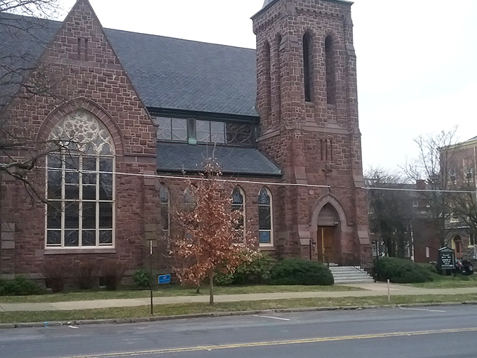This stone church doesn't just mark Sundays&mdash;it anchors the community calendar year-round with potlucks, community meetings, and holiday celebrations.
