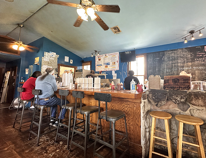 The counter seating at Al's isn't just functional &ndash; it's front-row tickets to the greatest smoke show in Tampa. Chalkboard specials are the day's hit singles.