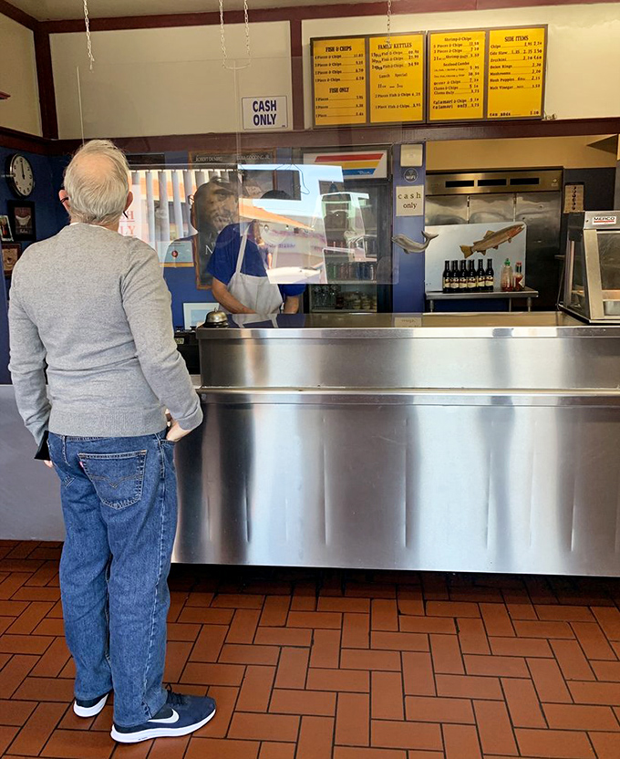 The timeless ritual of ordering at the counter &ndash; where regulars and first-timers alike stand in anticipation of crispy treasures.