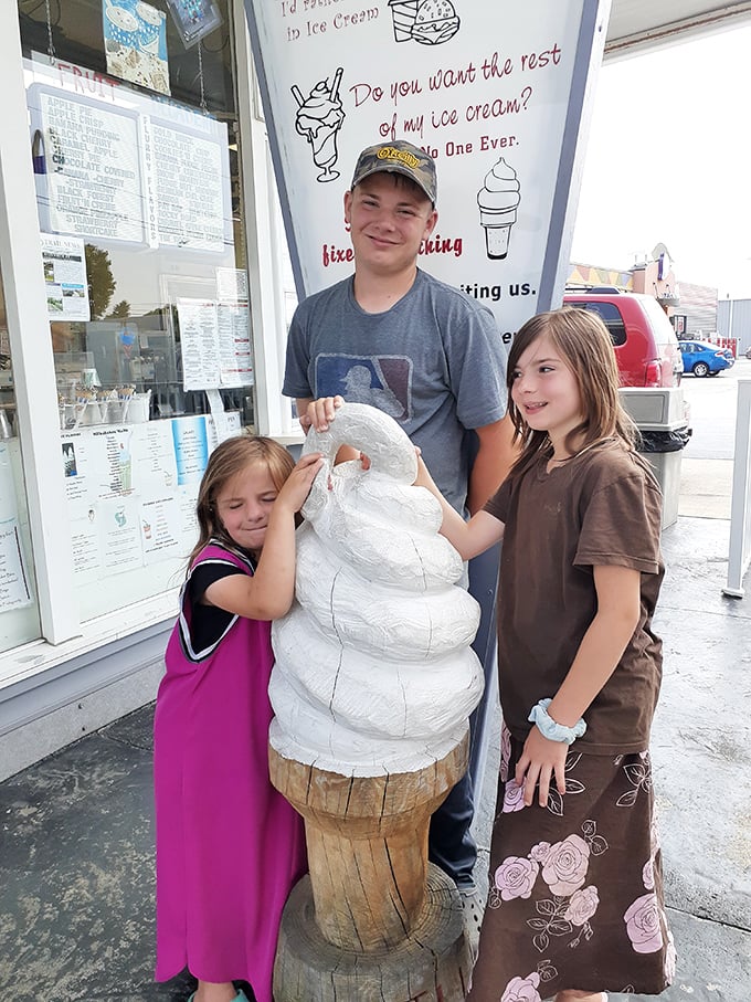 The universal language of ice cream brings families together at the giant cone statue&mdash;a mandatory photo op that's launched a thousand Facebook memories. 