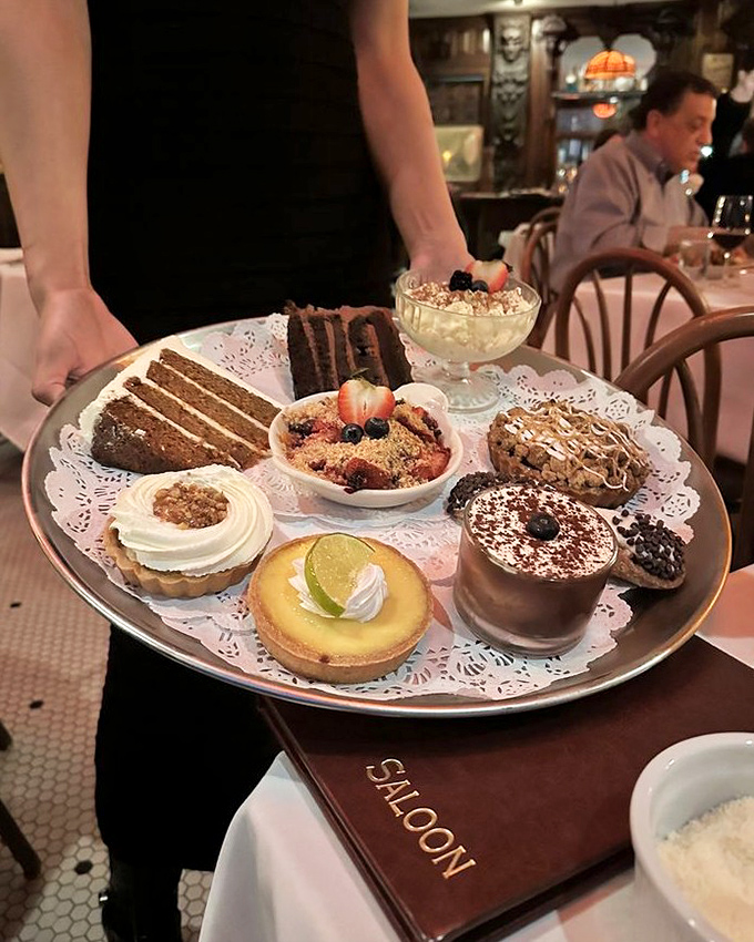 The dessert tray that's caused more diet abandonments than holiday season. Resistance is futile, calories are temporary, memories are forever.