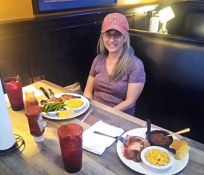 The look of someone who's about to embark on a serious barbecue journey. Anticipation has never looked so delicious.