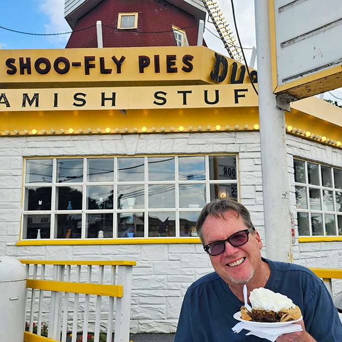 The windmill-topped exterior isn't just Instagram bait&mdash;it's a landmark that's been drawing sweet-toothed pilgrims for generations of family road trips.