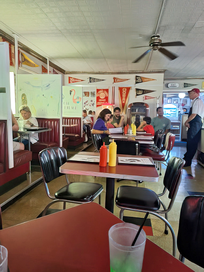 Red vinyl booths, vintage pennants, and classic condiment bottles&mdash;this isn't manufactured nostalgia, it's the real deal that's earned every scuff and scratch.