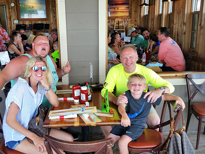 Happy faces tell the whole story better than any food critic ever could possibly manage.