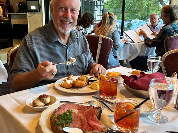 The true measure of a great restaurant? The smiles on diners' faces as they tuck into plates of prime rib and scalloped potatoes.