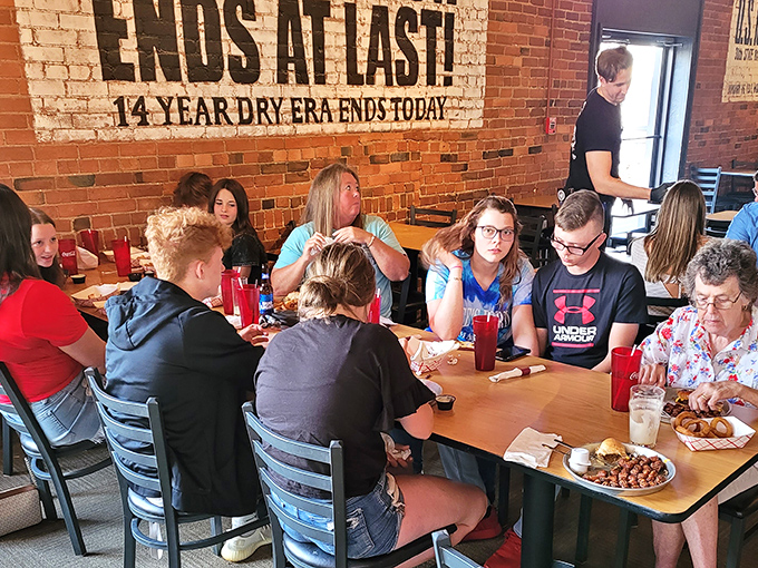 The true measure of a great restaurant: tables filled with multi-generational families sharing food, stories, and the occasional "you've got to try this" moment.