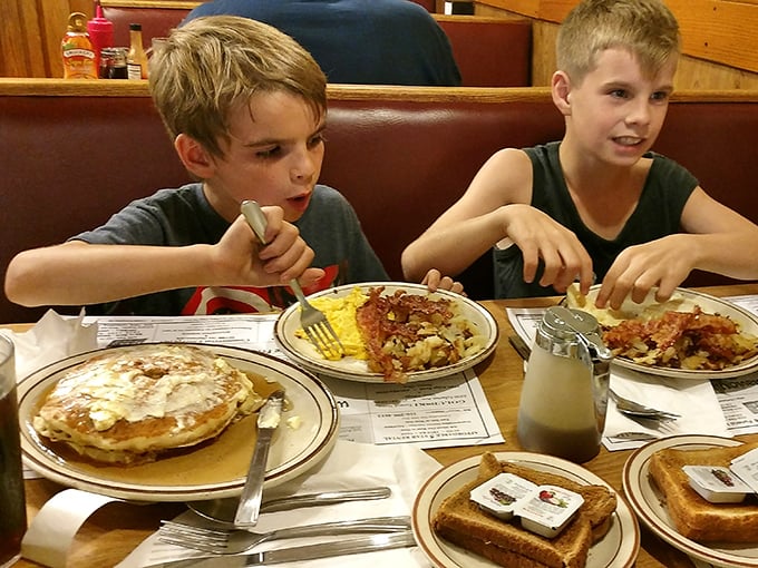 Where family memories are made one pancake at a time. These young diners are getting an education in what real food tastes like.