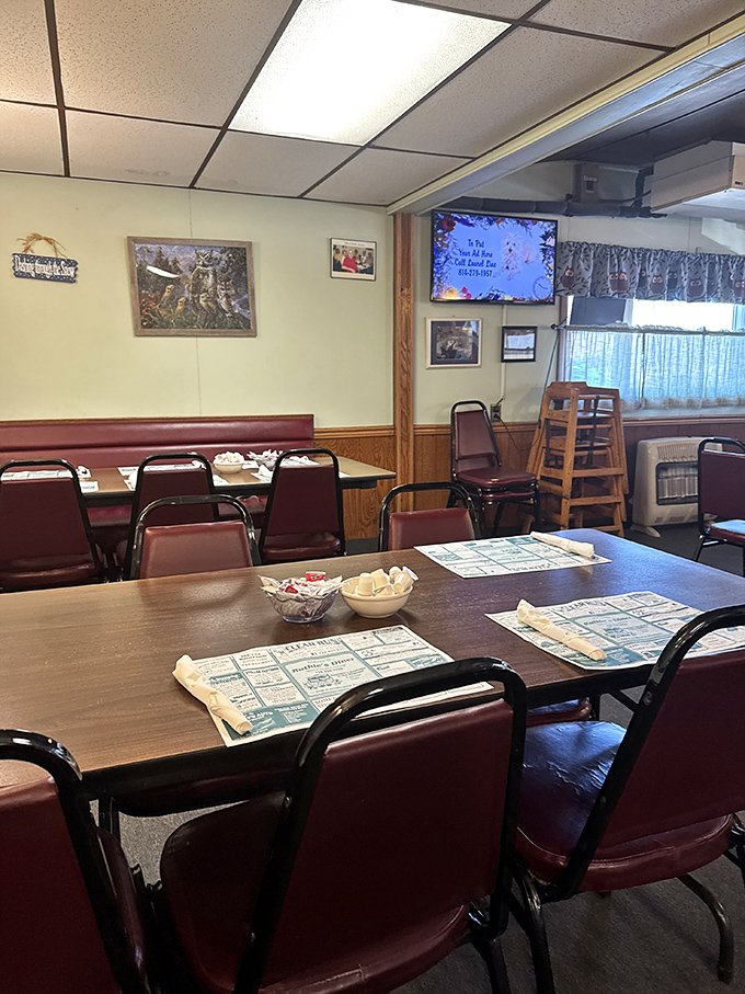 Simple tables, extraordinary memories. In this dining area, conversations flow as freely as the coffee, creating the soundtrack of small-town Pennsylvania.