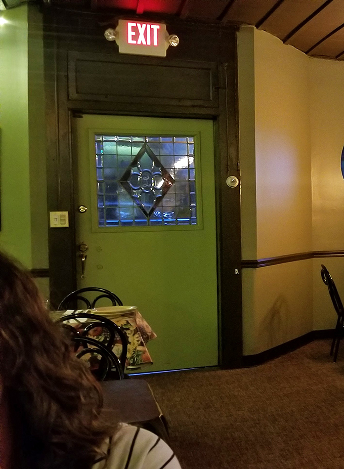 Even the exit door has character, with stained glass that whispers, "You'll be back." The best restaurants always feel a little like leaving home.