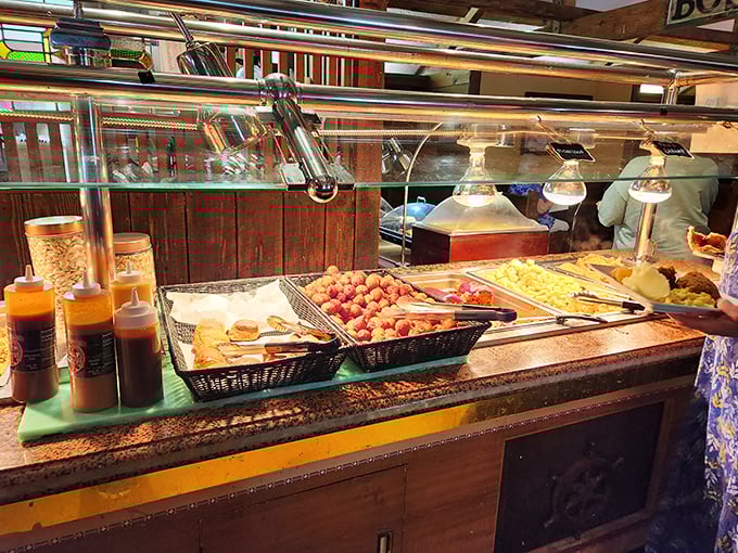 The buffet line&mdash;where decisions become impossible and "I'll just take a little of everything" becomes your new life philosophy.