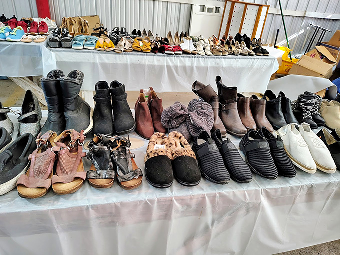 Footwear finds for every fancy – from practical boots to statement sandals, all waiting for Cinderella moments with shoppers seeking sole mates.