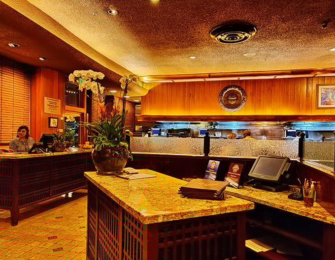 The host station&mdash;where the magic begins and where many a hungry patron has gazed longingly while waiting for their table to be ready.