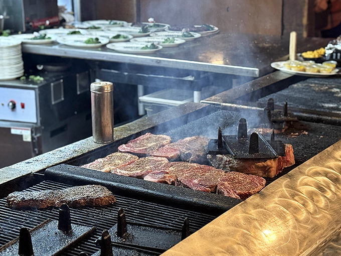 9. grilling areWhere the magic happens&mdash;steaks sizzling over open flame. Like watching Picasso paint, if Picasso worked exclusively in medium-rare masterpieces. 
