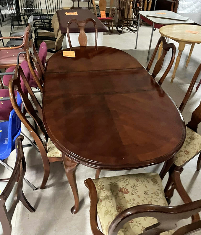 This isn't just a dining table; it's a future family heirloom waiting for new memories. Thanksgiving dinner never looked so affordable.