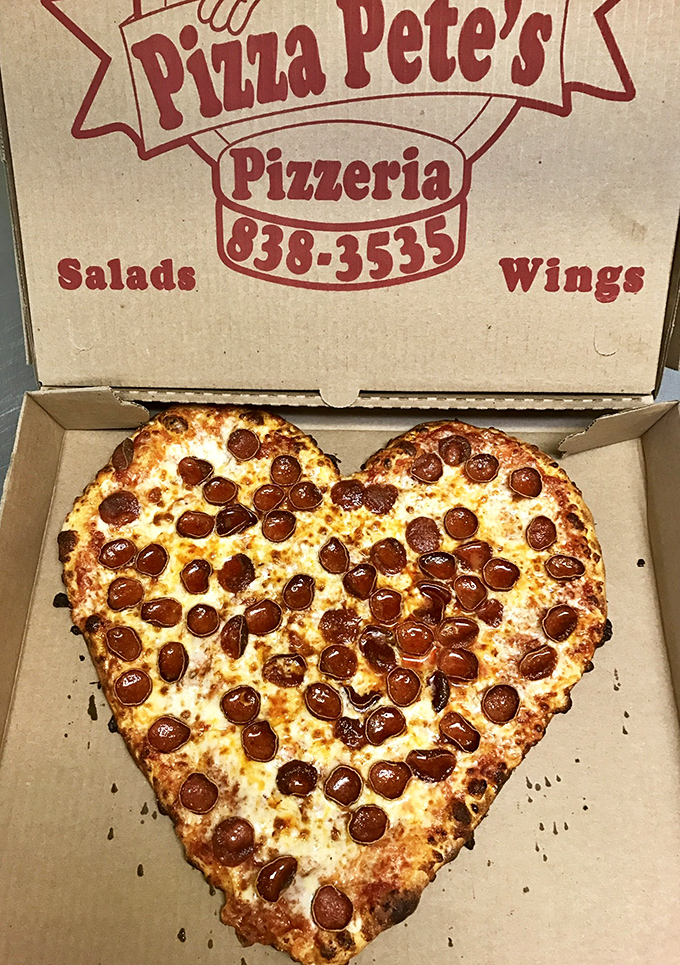 Nothing says "I love you" quite like a heart-shaped pepperoni pizza&mdash;the Valentine's gift that's honest about what relationships are really built on: food.