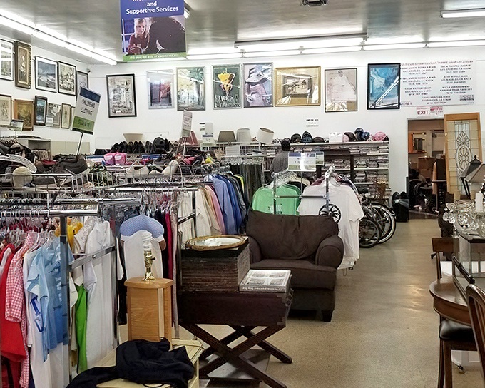 The thrift store equivalent of an archaeological dig&mdash;each layer reveals another era of American home d&eacute;cor and fashion sensibilities.