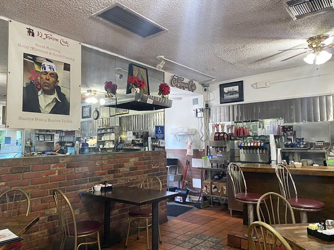 No Instagram filters needed&mdash;just brick walls, worn-in comfort, and the promise of approaching food that requires a strategy to consume.