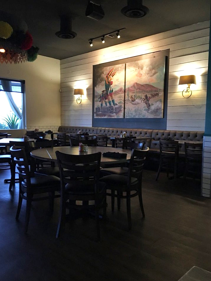 Inside, natural light creates the perfect backdrop for serious conversations about even more serious Mexican food.