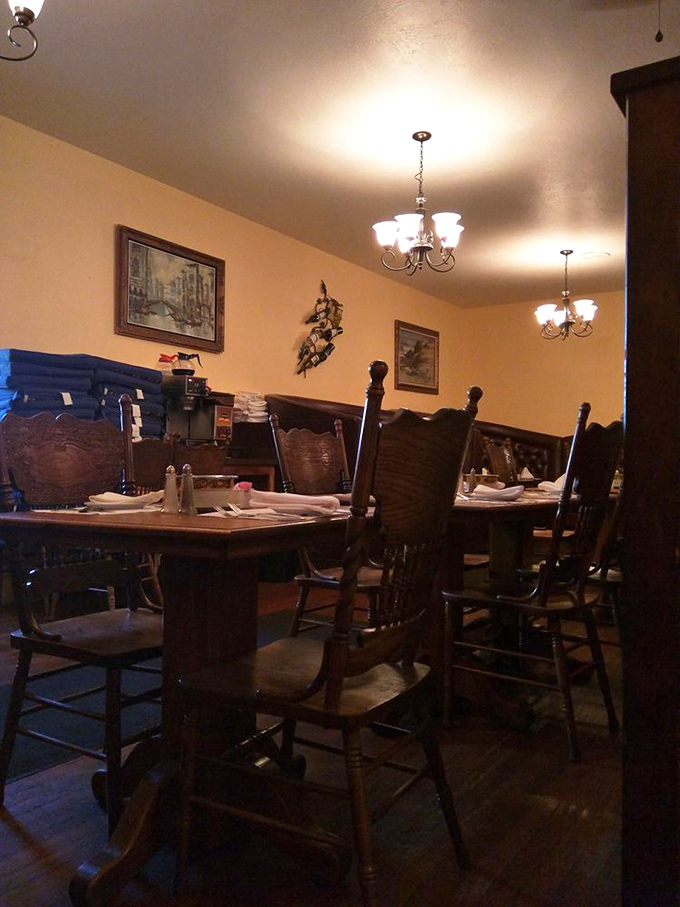 These high-backed wooden chairs have hosted thousands of happy diners and heard countless birthday toasts. If furniture could talk...