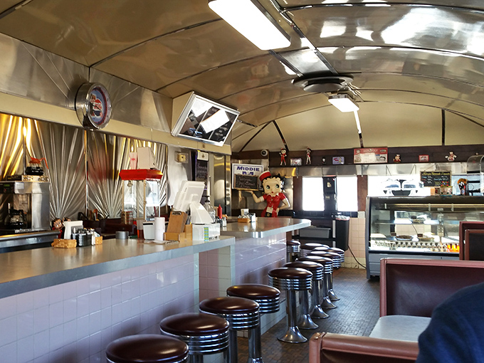 Stainless steel curves and vintage charm&mdash;diners like this weren't built, they were crafted. Each booth holds a thousand stories.