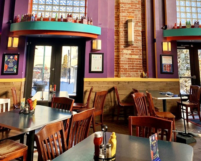 Warm lighting, exposed brick, and wooden tables create that "I've discovered somewhere special" feeling that makes you want to bring all your friends.