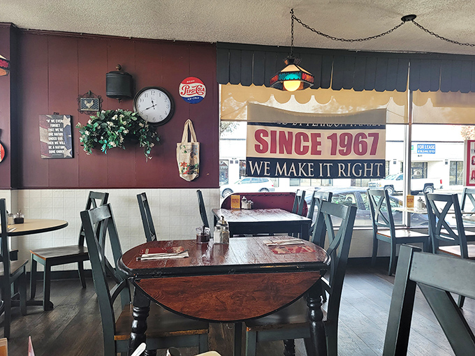 The "SINCE 1967" sign isn't bragging&mdash;it's explaining. Those decades of experience translate directly to your taste buds.