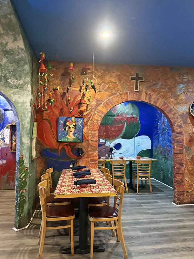 Dining under brick archways and colorful murals isn't just eating&mdash;it's time travel. That Frida portrait watches approvingly as you contemplate a second margarita.
