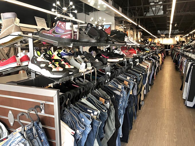 Denim for days&mdash;the jeans section is organized so meticulously that Marie Kondo probably shops here on her day off.