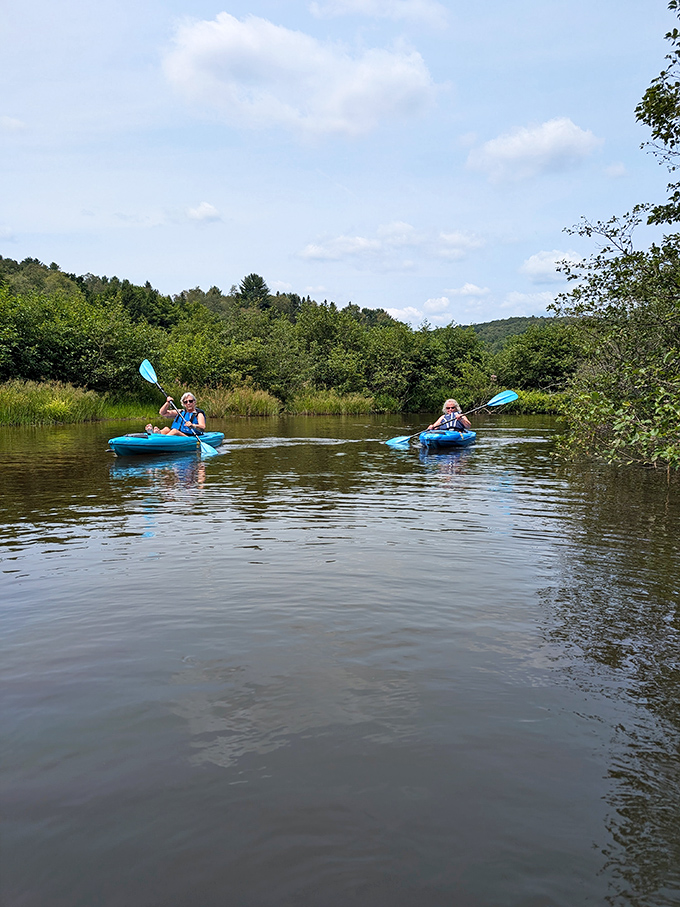 Kayaking at Chapman &ndash; where social distancing was cool long before it was mandatory. The gentle ripples tell stories only paddlers get to hear.