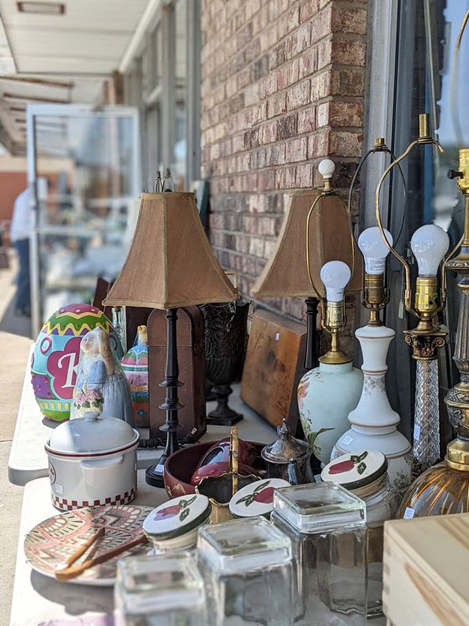 Lamps that have illuminated decades of family dinners now wait patiently for their next chapter in someone else's story.