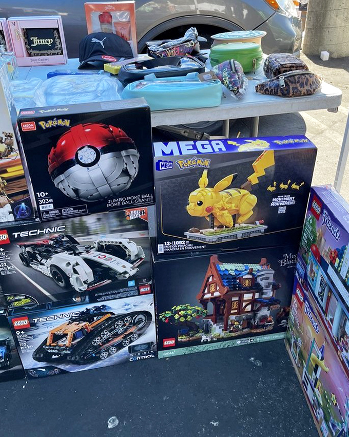 LEGO sets stacked like architectural dreams waiting to happen. From Pok&eacute;mon to race cars, these boxes contain hours of building bliss at bargain prices.