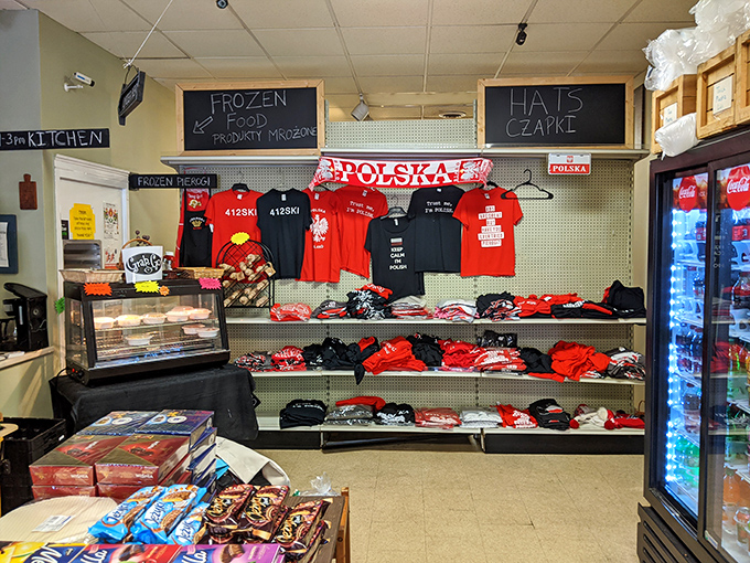 Beyond food, S&D offers a slice of Polish pride with merchandise that lets you wear your pierogi passion on your sleeve&mdash;literally.