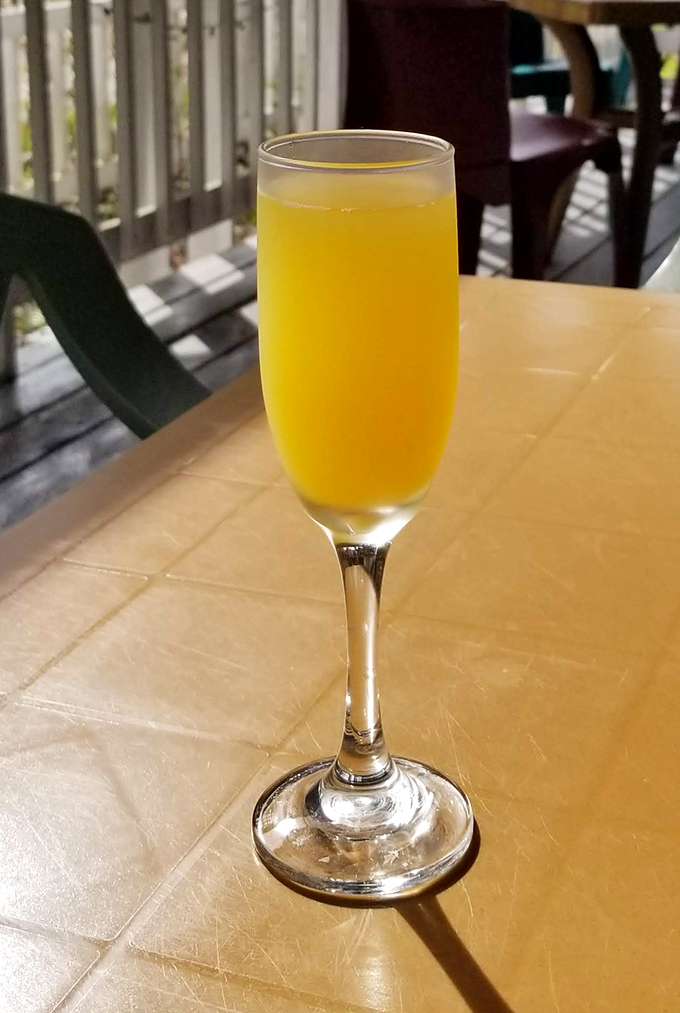 Sunshine in a glass&mdash;this mimosa on the porch is Florida's way of saying "good morning" with a little extra sparkle.