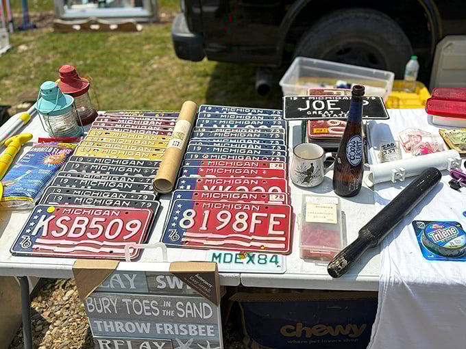 Michigan's automotive history, one plate at a time. These vintage license plates are like rectangular time machines to decades past.