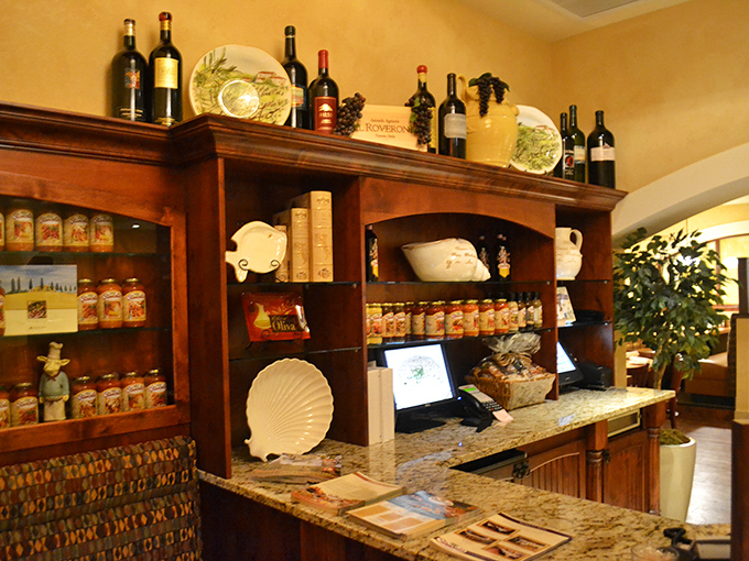 The display counter at Stancato's showcases Italian treasures that would make even the most disciplined dieter reconsider their life choices.