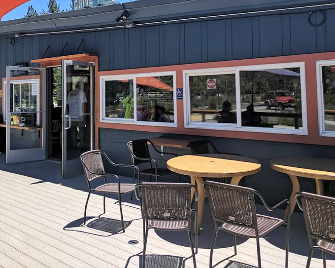 Outdoor seating with mountain air makes everything taste better&mdash;it's science, or maybe just the magic of Tahoe.