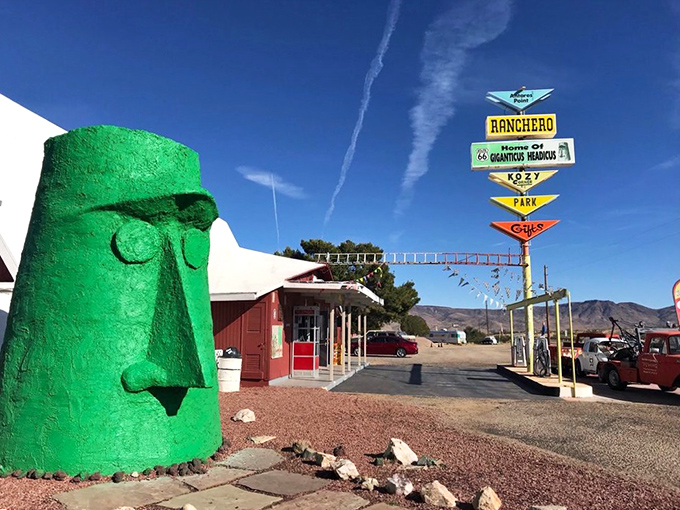 A humble stone pathway leads to greatness &ndash; like the yellow brick road, but with more dust and fewer singing companions.