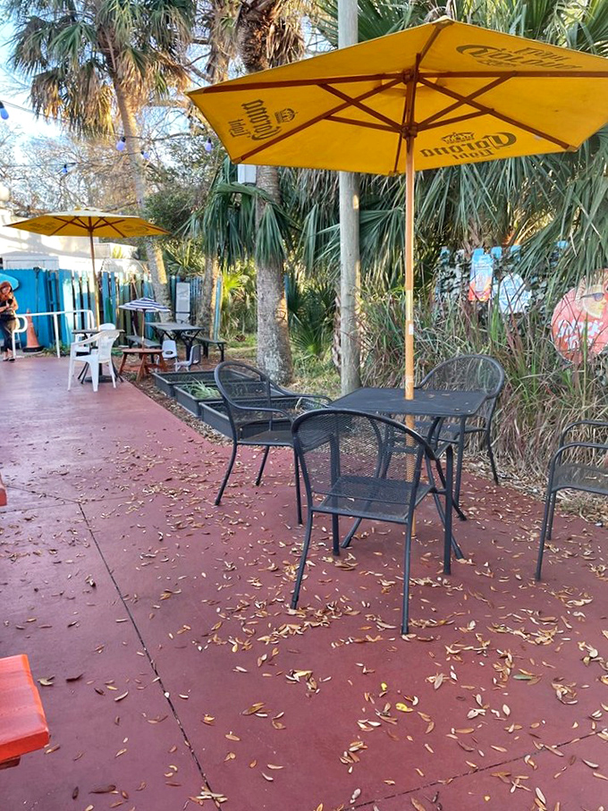 Patio dining at its finest &ndash; where good food meets fresh air and life feels wonderfully uncomplicated.