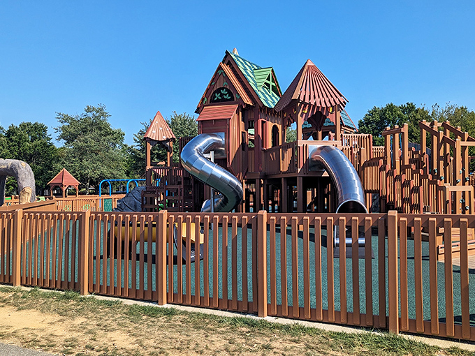 Lititz's community playground proves that small towns know how to dream big for their children. Those slides would make any adult wish they were eight years old again.